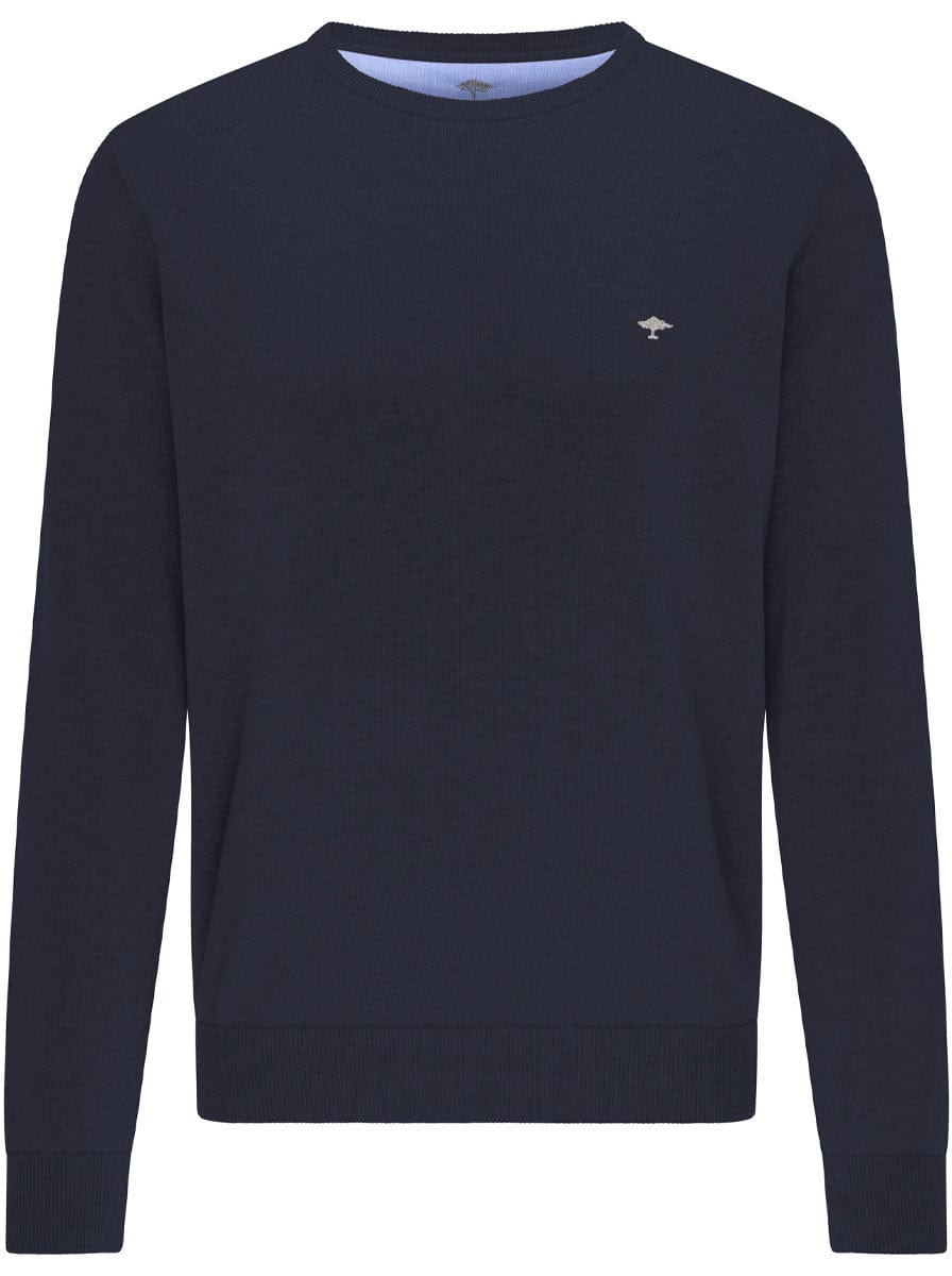 Fynch Hatton - Cotton Crew Neck Jumper at Andrew Gardner, Wendover ...
